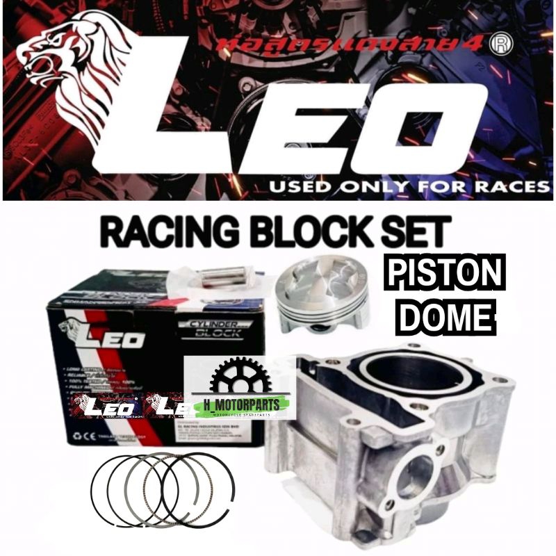 Racing Block Set LEO Y15ZR LC135 57MM 60MM Dome FZ150 TOBAKI TOKAHI Ring RIK ESPADA SWIPOH ...