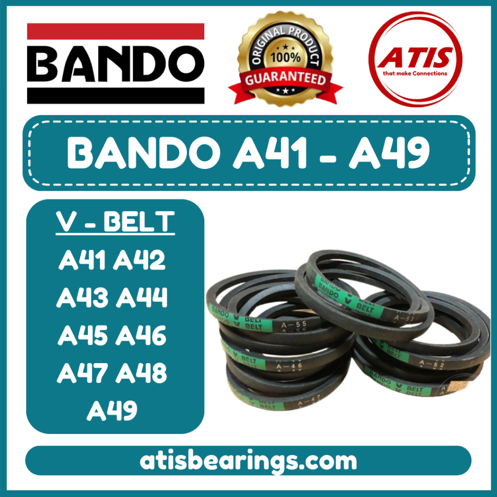 Bando A41 A42 A43 A44 A45 A46 A47 A48 A49 Standard V-Belt 100% ORIGINAL | Shopee Malaysia