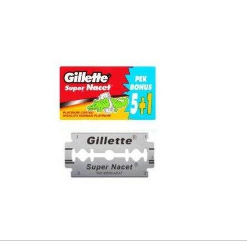 Gillette Super Nacet 5+1 BLADES GENUINE (1box) | Shopee Malaysia
