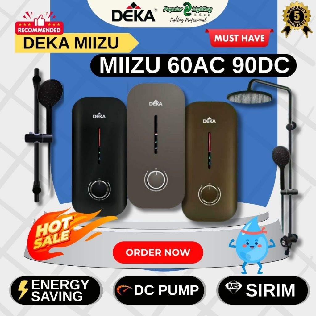 🔥NEW MODEL🔥DEKA MIIZU 90 DC Silent Inverter Pump Instant Heat Water ...