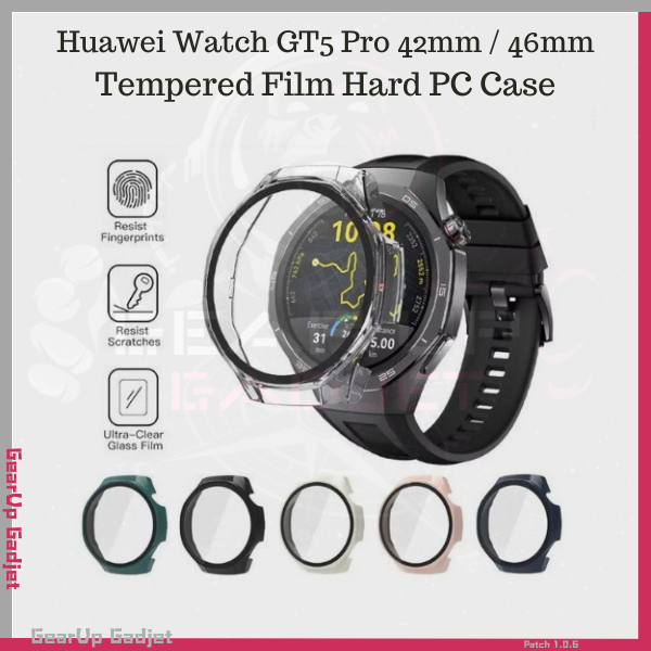 Huawei Watch GT5 Pro 42mm | 46mm Case 2 in 1 Full Protection Screen ...