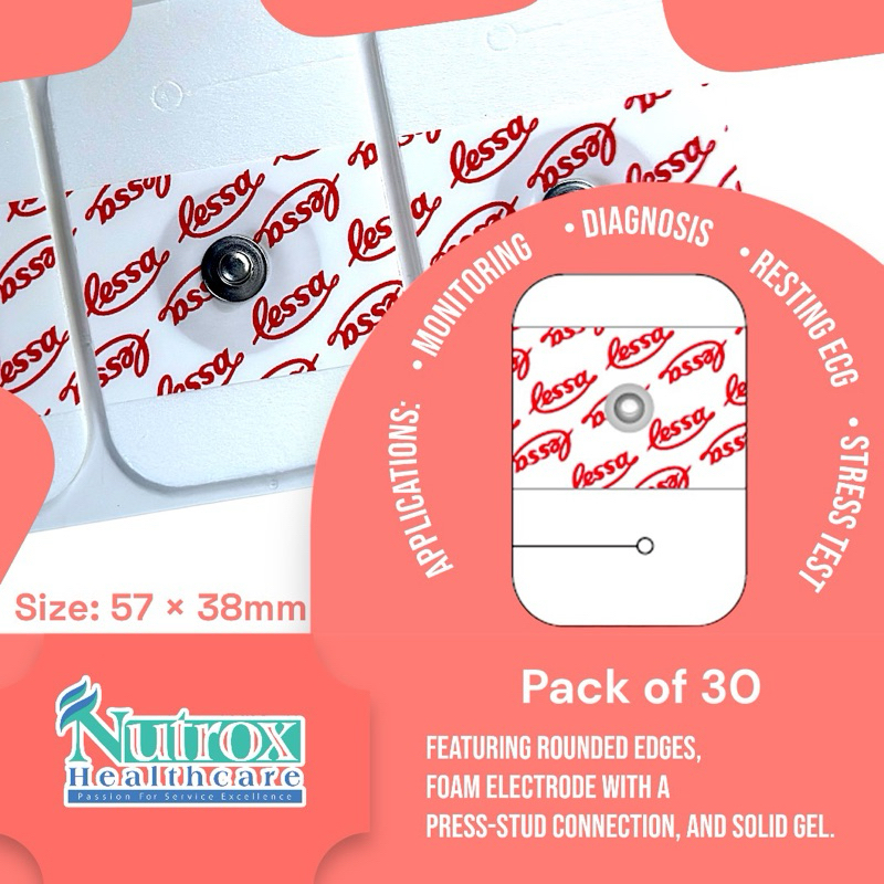 Electrodes Lead-fix Solid Gel Resting Monitoring, Holter, Stress Tests ...
