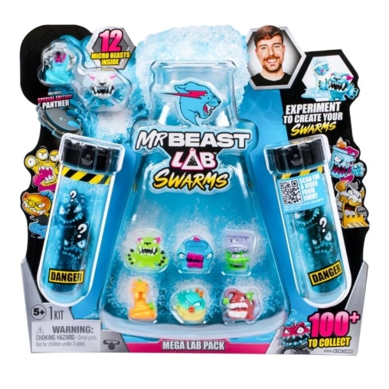 (READY STOCK) Mr Beast Lab Swarms Mega Lab Pack Assorted 12 Micro Beast ...