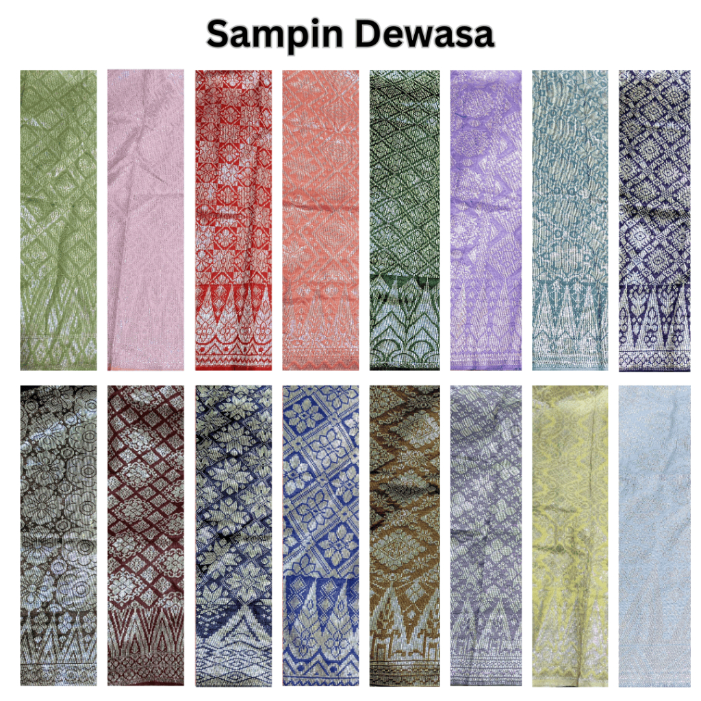 Sampin Raya Murah Tenun Sampin 2Meter Multi Colors Siap Jahit. | Shopee ...