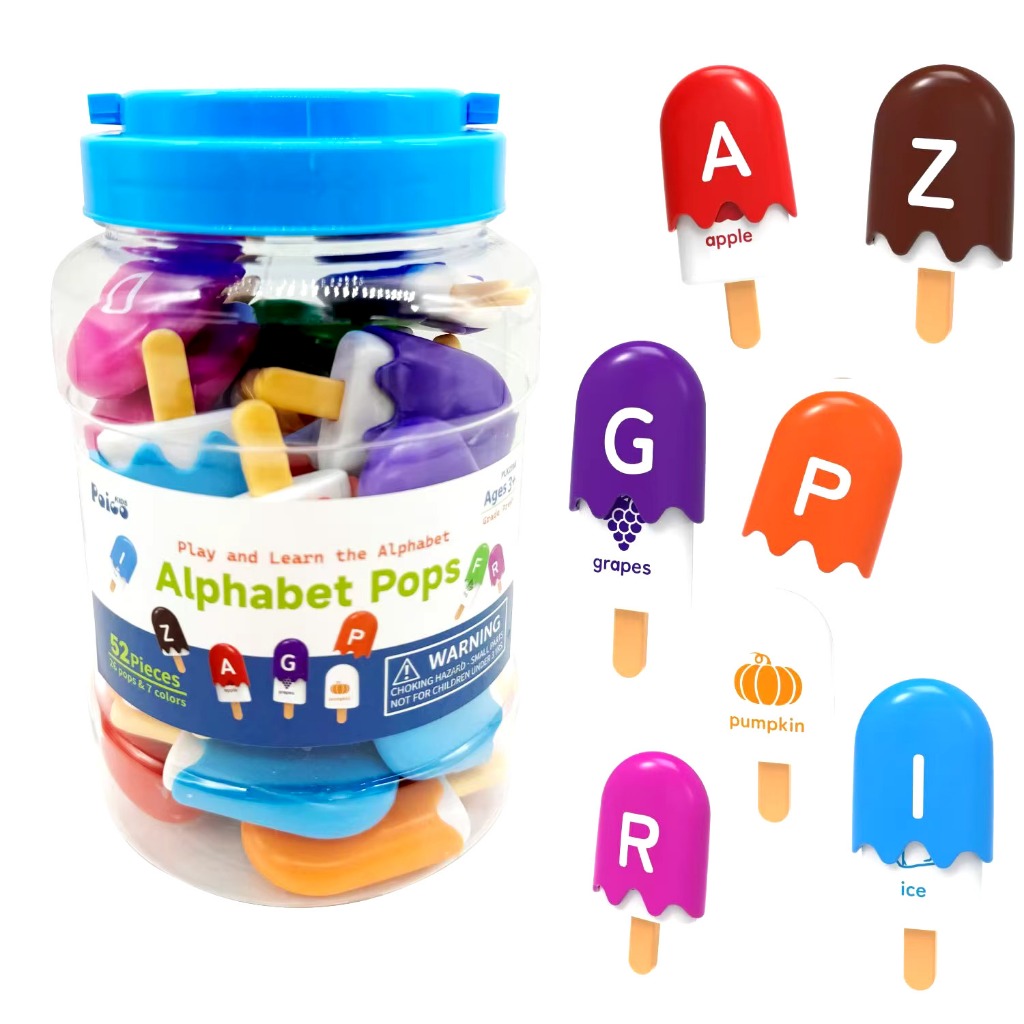 Mini ABC Pops Educational Toys Toddlers Montessori Toy Kid Back to ...
