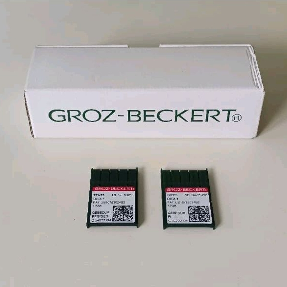 [GROZ BECKERT Gold Sewing Needle DB, DP] Jarum Emas GROZ BECKERT/ Jarum Mesin Jahit Lurus ...