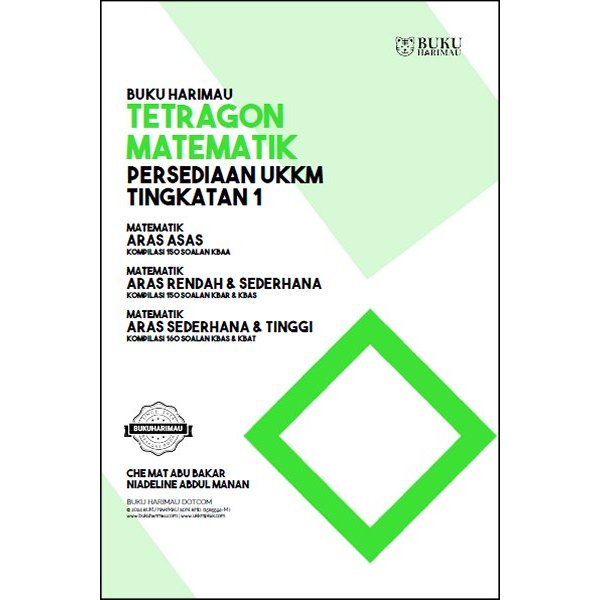 [UKKM] Buku Harimau Tetragon Matematik Persediaan UKKM Tingkatan 1 ...