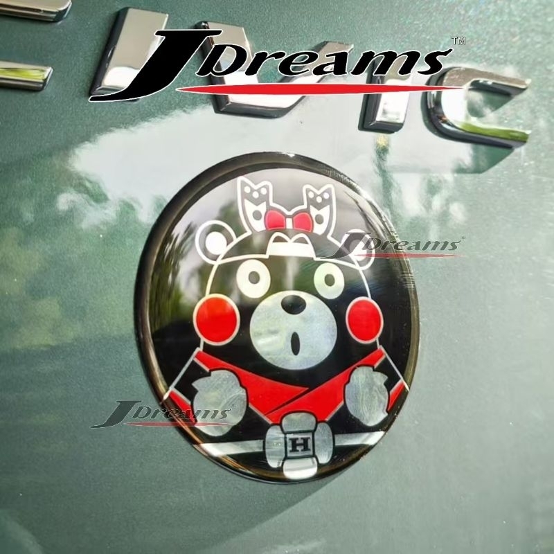 Kumamon Samurai (V2) Soft Gel Coating Sticker Honda Jazz City GK5 GE GD ...