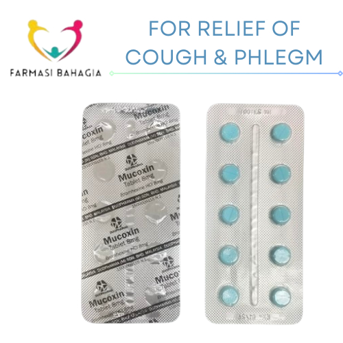 [ Exp 9/2027 ] MUCOXIN BROMHEXINE 8MG TABLET 10'S - For Relief of Cough ...