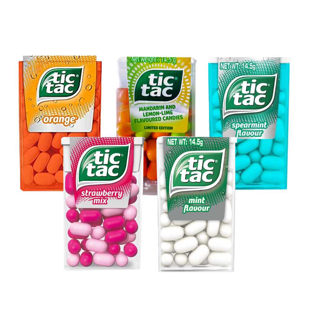 [BORONG] TIC TAC 12JARS CANDY OUTER BOX (ORANGE / FRESHMINT / SPEARMINT ...