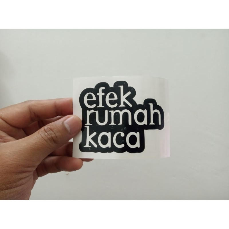 Sticker Efek Rumah Kaca Band ( Sticker Cutting / Outdoor ) | Shopee ...