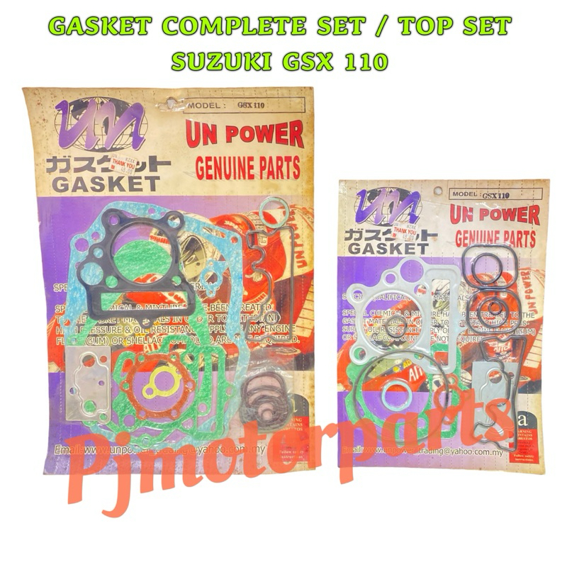 SUZUKI GSX 110 - STANDARD ENGINE GASKET COMPLETE SET TOP SET GASKET ...