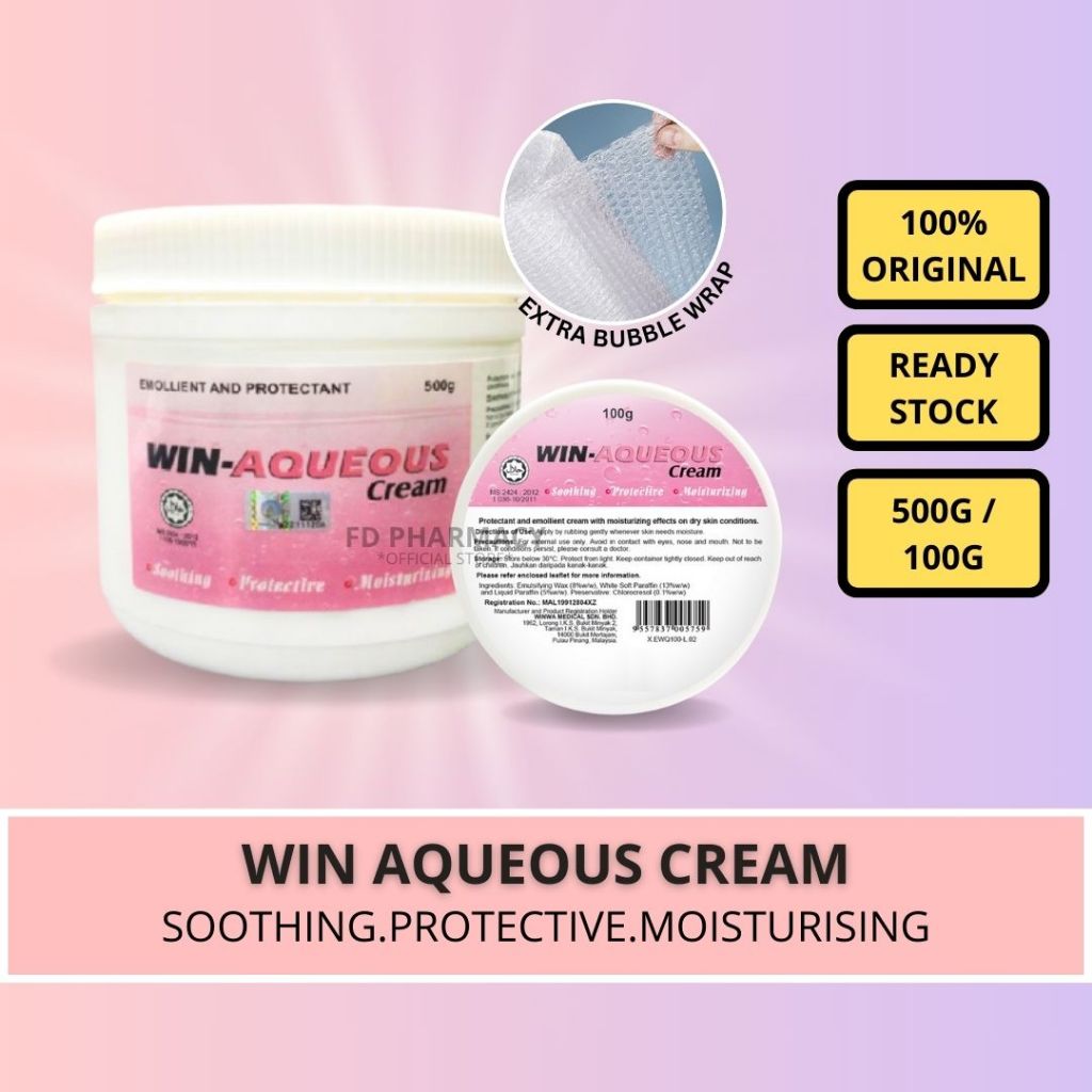 WIN-AQUEOUS CREAM 100G / 500G (EXP : 02/2027) | Shopee Malaysia