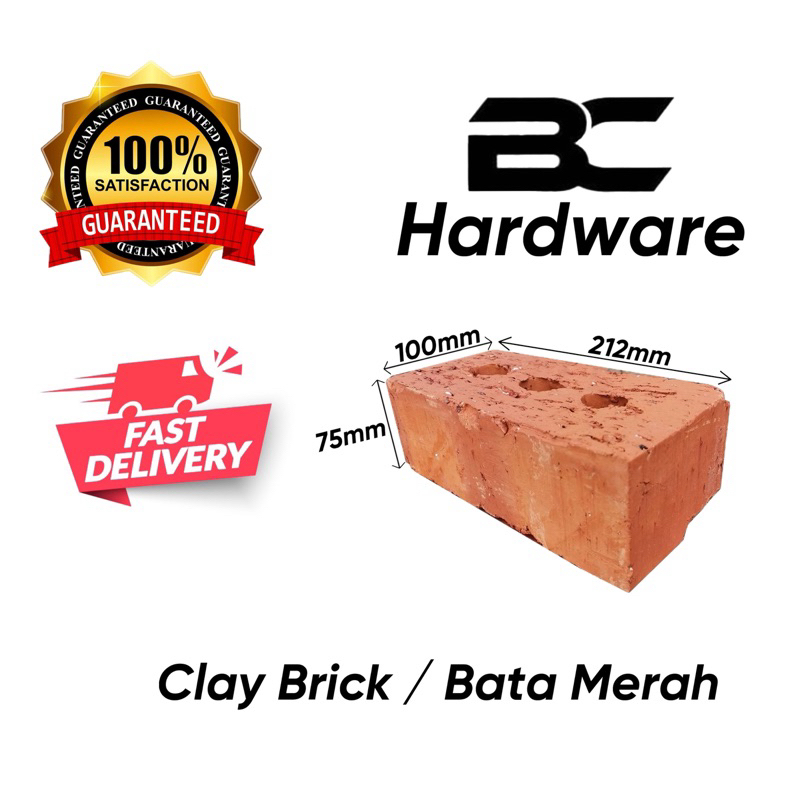 Clay Brick Red Brick Bata Merah Garden Decoration Construction Brick ...