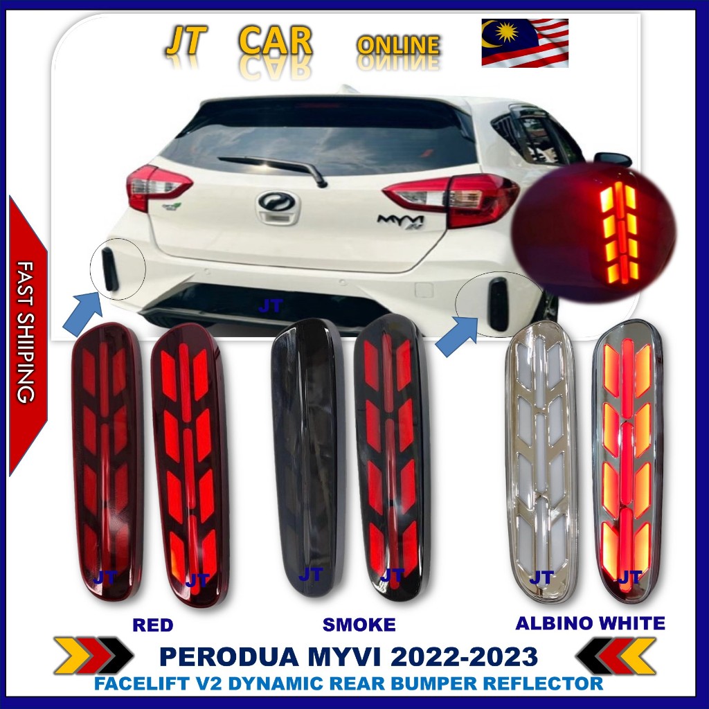Perodua MYVI NEW 2022 - 2023 Facelift V2 Dynamic Rear Bumper Reflector ...