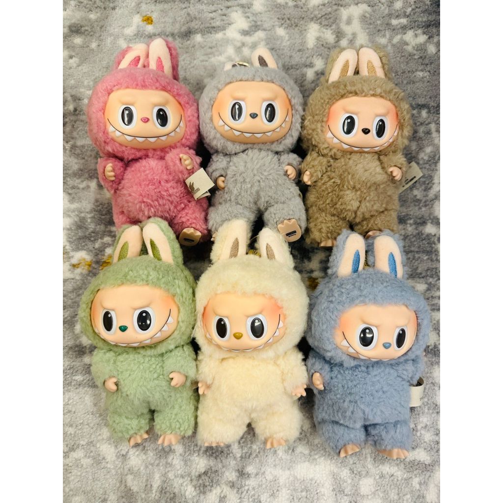 Original POP MART LABUBU V1 PINK/GREY/BROWN/GREEN/YELLOW/BLUE | Shopee ...