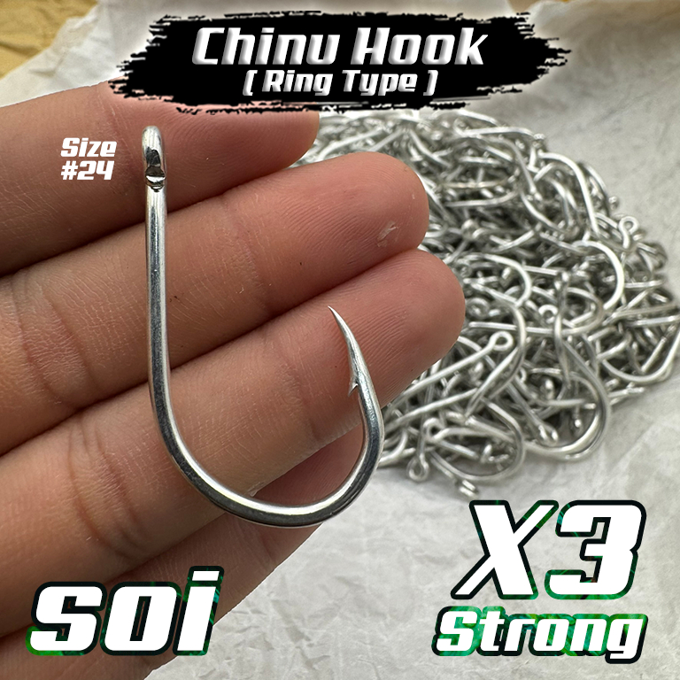 Chinu Hook Soi Ring Type Kuat X3 Strong 1pcs Fishing Mata Kail Pancing ...