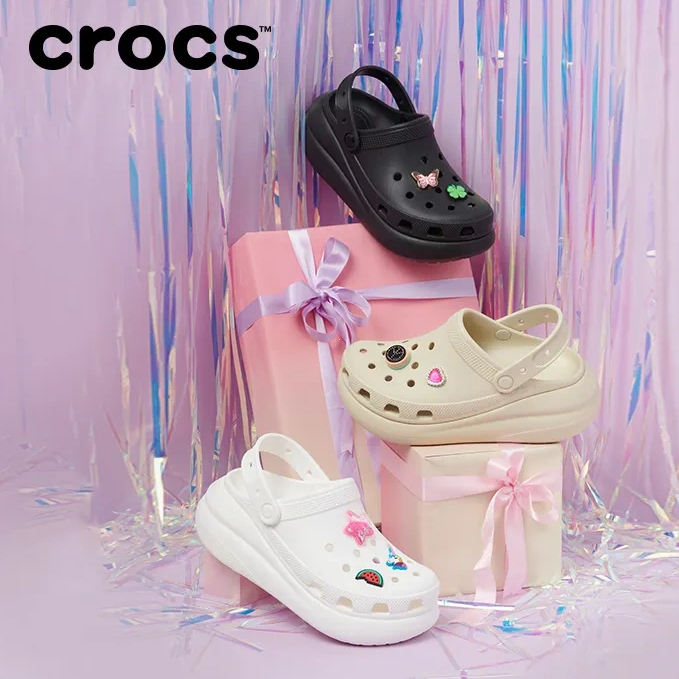 Crocs Crush Sandals Women Anti-Slip selipar outdoor slippers soft beach ...