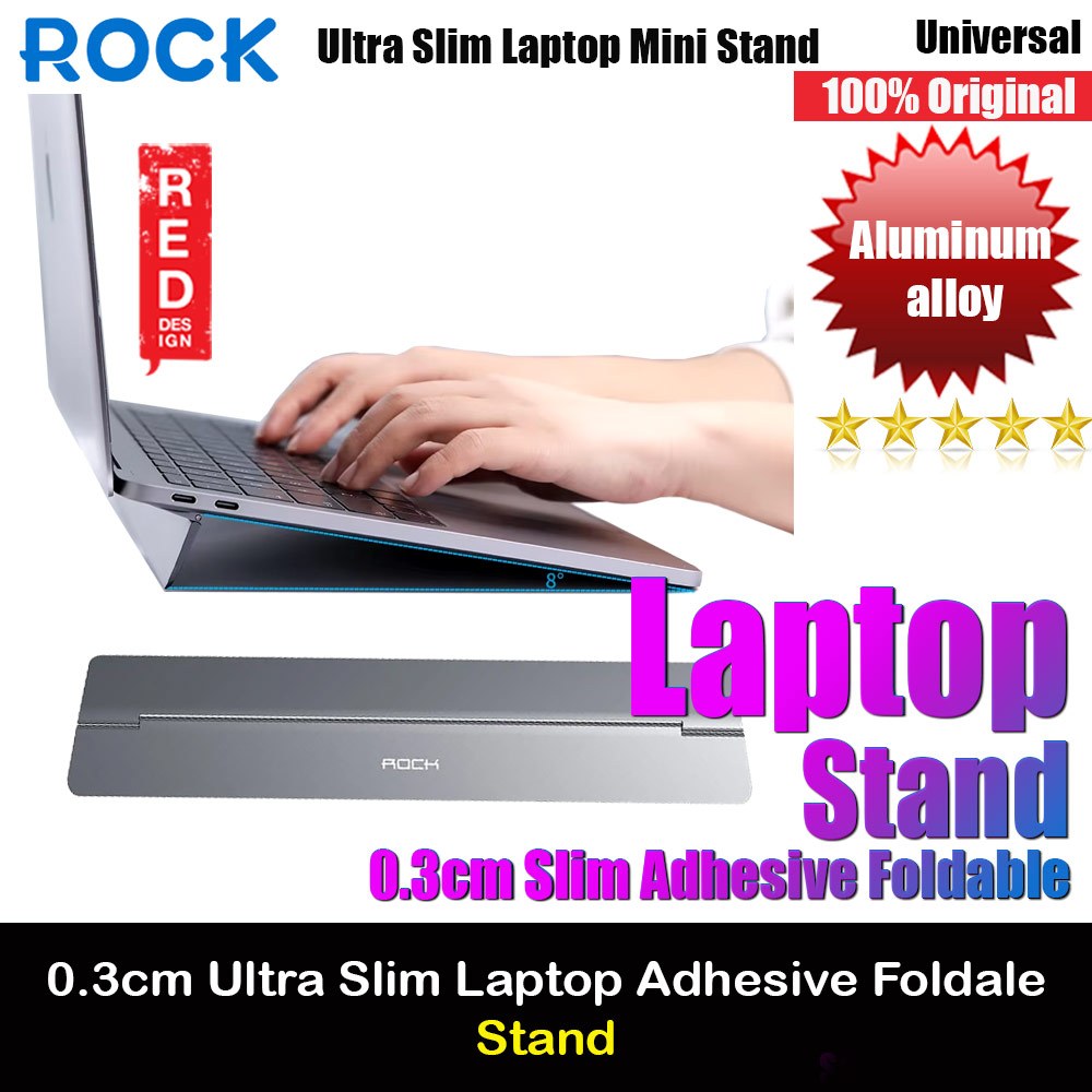 Rock Adhesive Laptop Mini Stand Ultra-Slim Portable Aluminium Laptop ...