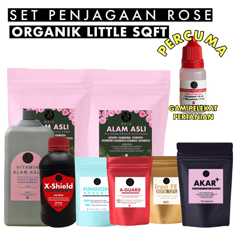 SET PENJAGAAN ROS ORGANIK LITTLE SQFT | Shopee Malaysia