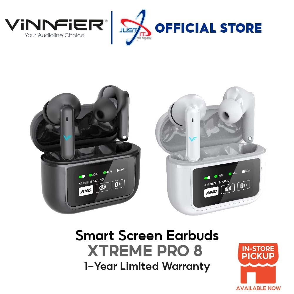 Vinnfier Xtreme Pro 8 Wireless Smart Screen Earbuds | Shopee Malaysia