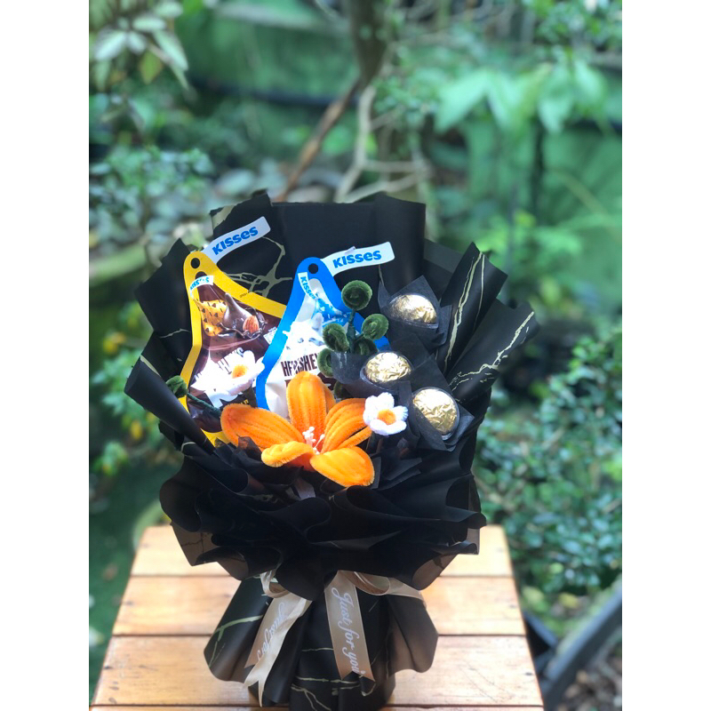 Bouquet chocolate surprise gift birthday gift coklat gift box flower ...