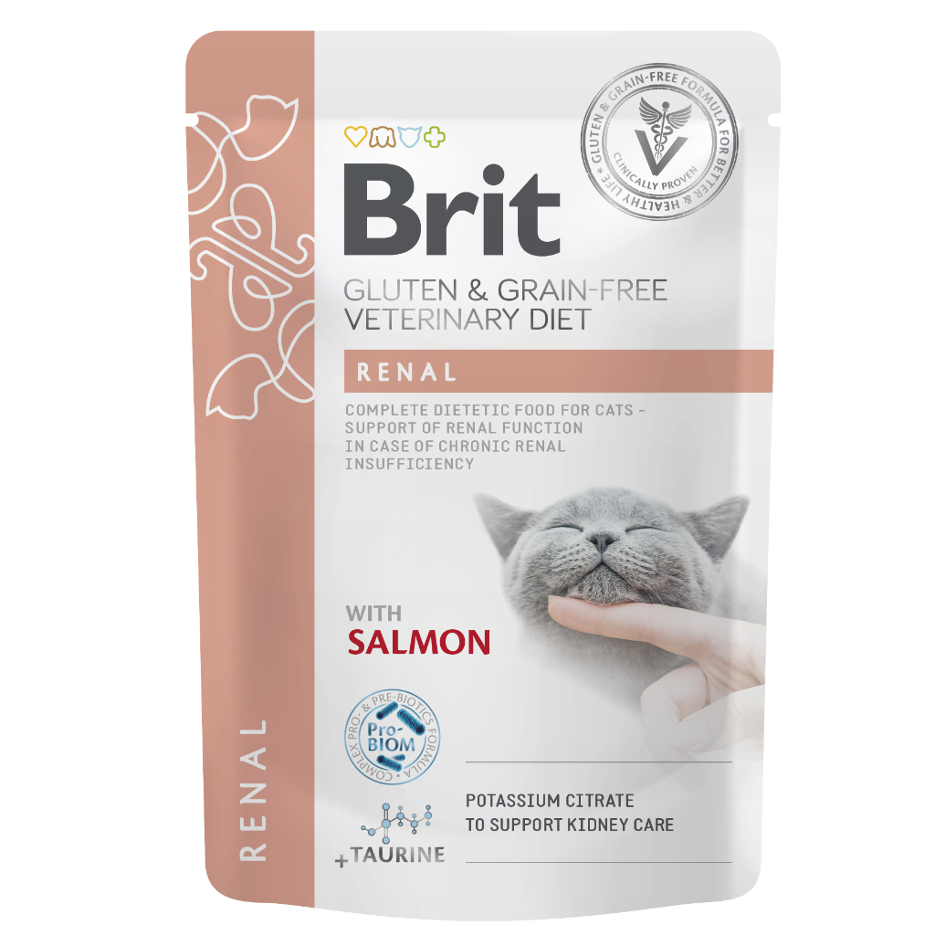 Brit Cat Pouch Renal (85g) Urine Kidney Diuretic Nephro Balance ...