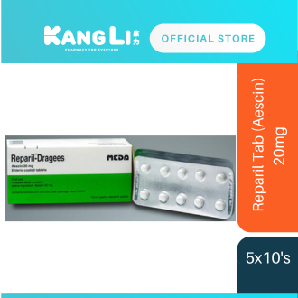 Reparil Tab (Aescin) 20mg 5x10's | Shopee Malaysia