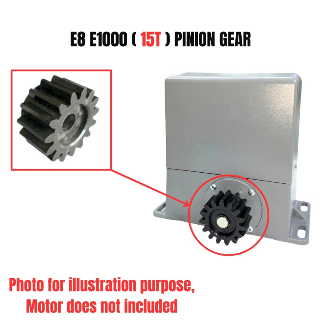 E8 Sliding Autogate Pinion Nylon Gear (15T) For DC Sliding Motor ...