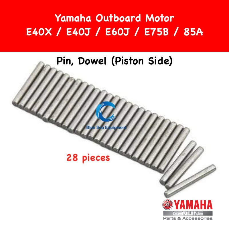 (28 pieces) Original Pin Dowel E40J/E40X/E75B/85A Yamaha Outboard ...
