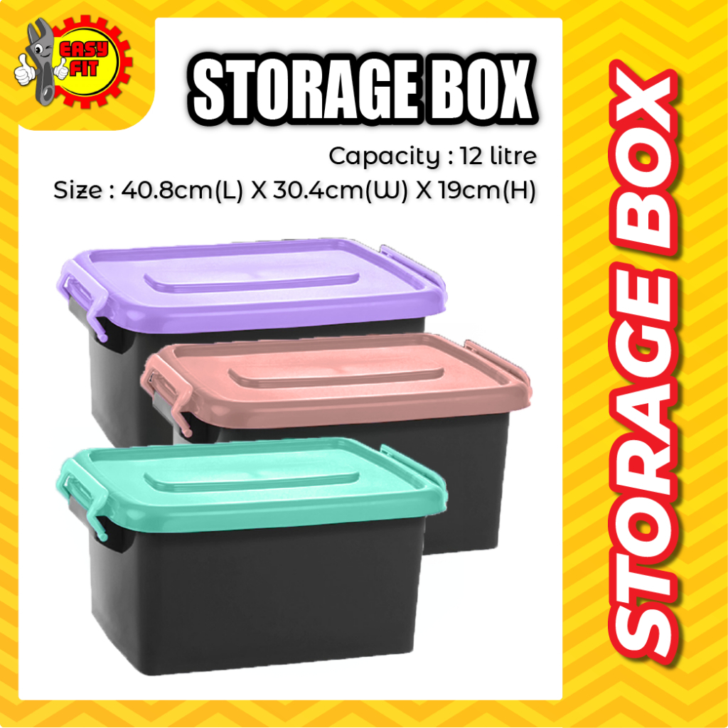 Century Storage Box With Wheel 12L (7993BC) / 33L (7888BC) | Shopee Malaysia