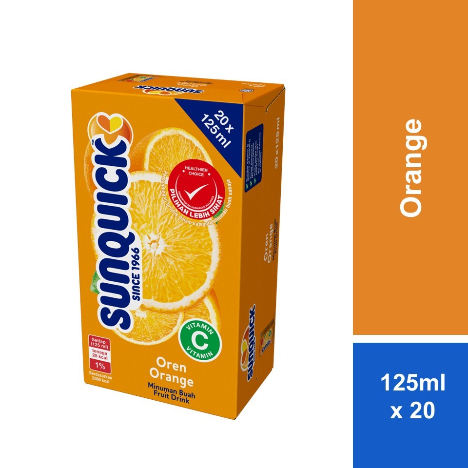 Sunquick Fruit Drink Orange 125ml x 20s | Shopee Malaysia