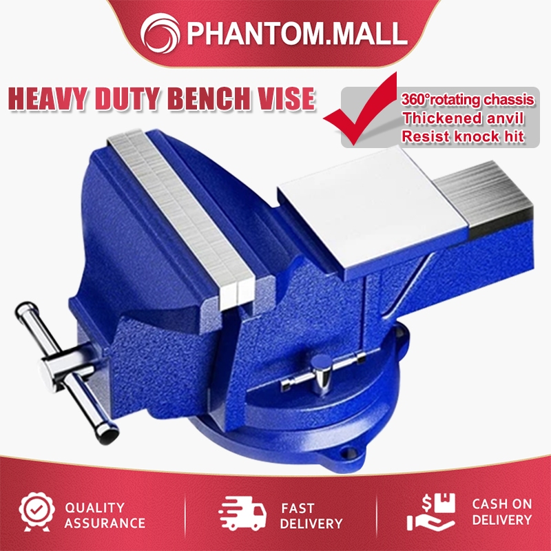 Bench Vice 3'' / 4" / 5 '' / 6 " Swivel Base Bench Vice Heavy Duty ...