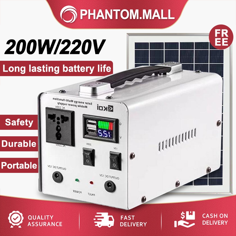 Portable 220V 200W Power Station 78800mAh Camping Powerbank Multi ...
