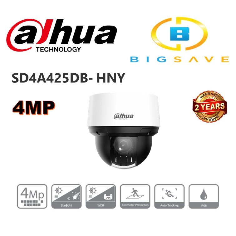 DAHUA 4MP SD4A425DB-HNY 25X STARLIGHT IR WIZSENSE NETWORK PTZ CAMERA | Shopee Malaysia