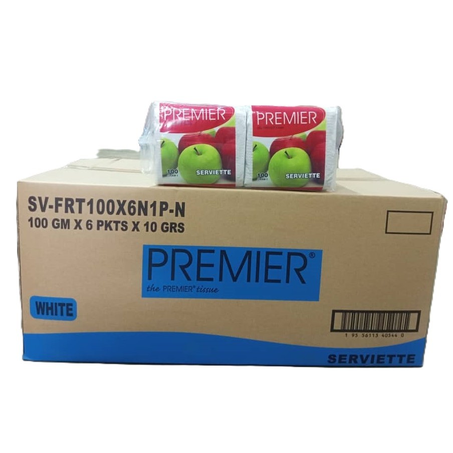 (KARTON) Premier Tisu Serviette 100gx60pkt/ktn | Shopee Malaysia