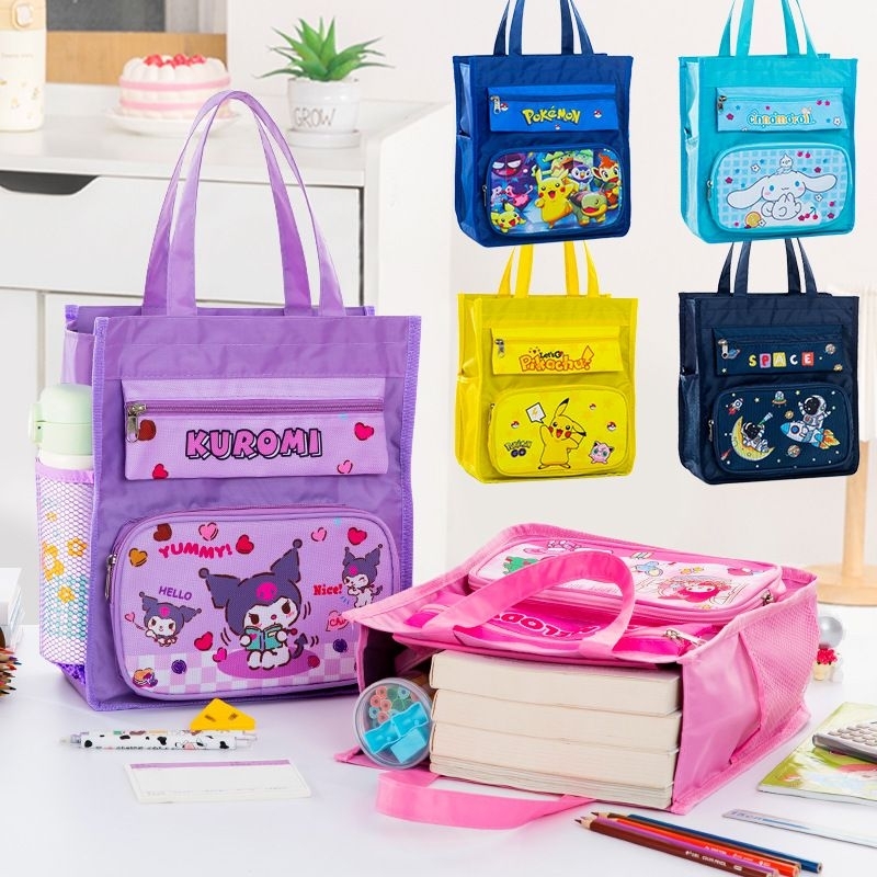 🔥Ready Stock🔥Kuromi Melody Cinnamoroll Pikachu A4 Tuition Bag Large ...