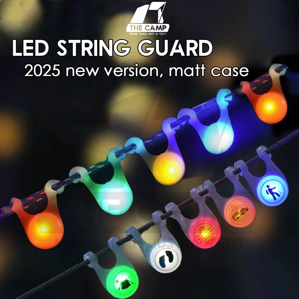 LED String Guard Light Mini Outdoor Camping Rope Hanging Warning Lamp ...