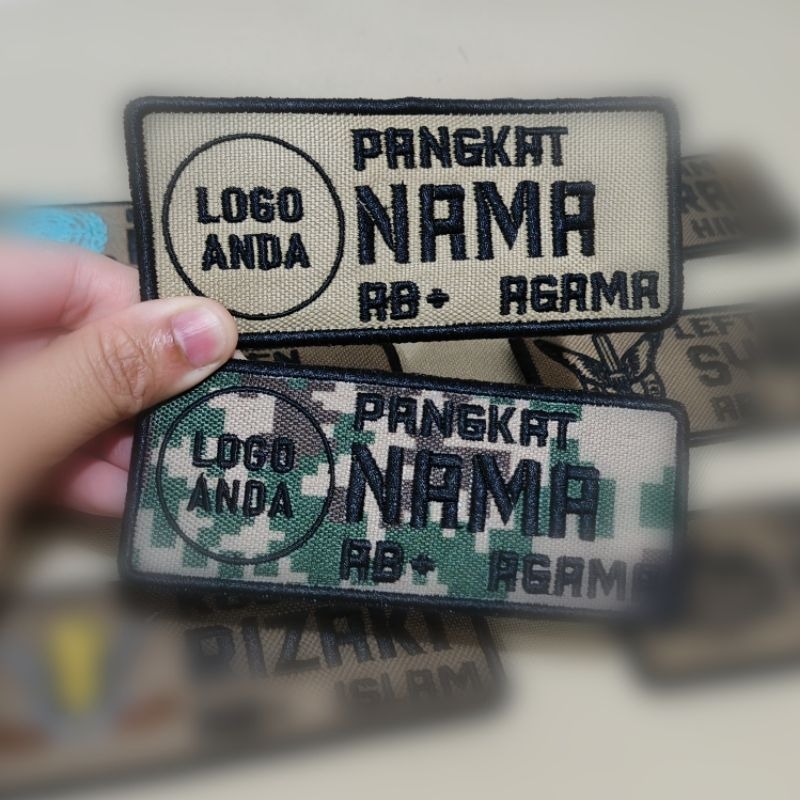 Patch ID Custom (Embroidery Personalize) | Shopee Malaysia