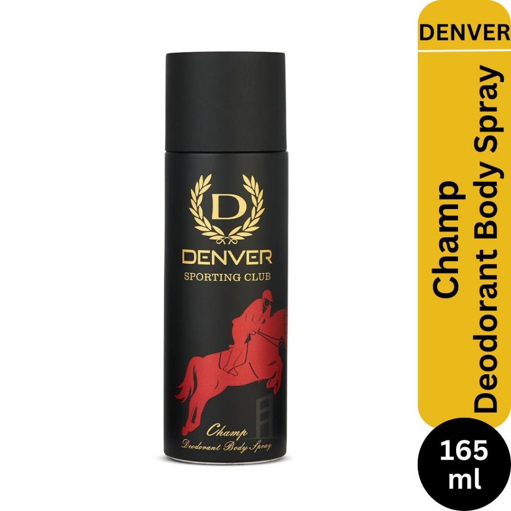 DENVER Champ Deo Body Spray 165ml ( SPORTING CLUB SERIES ) Black Body ...