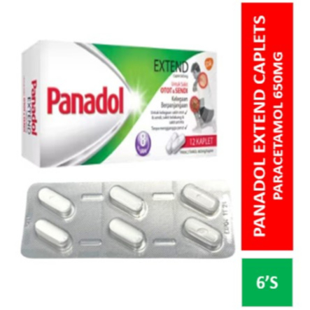 PANADOL EXTEND CAPLETS 6'S/STRIPS ( PARACETAMOL 650MG ) | Shopee Malaysia