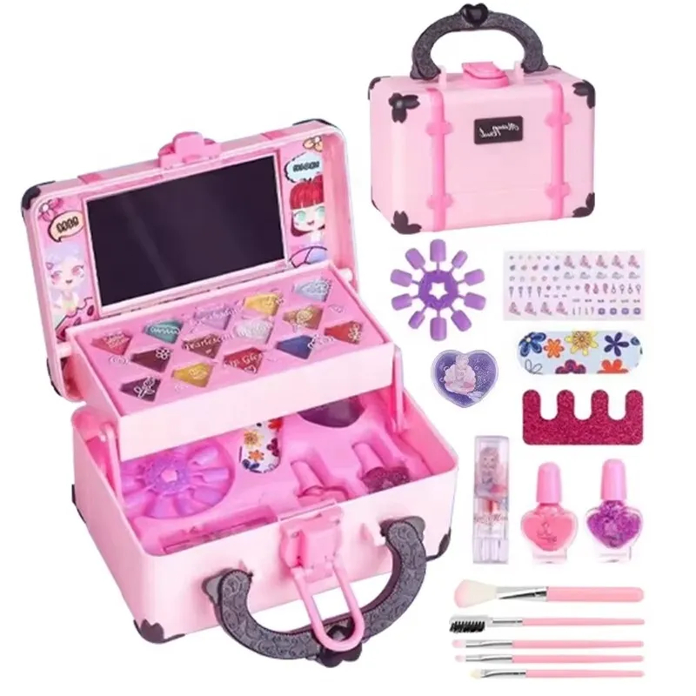 Children's Makeup Toy Set Washable Non-toxic Makeup Toy Set Retro ...