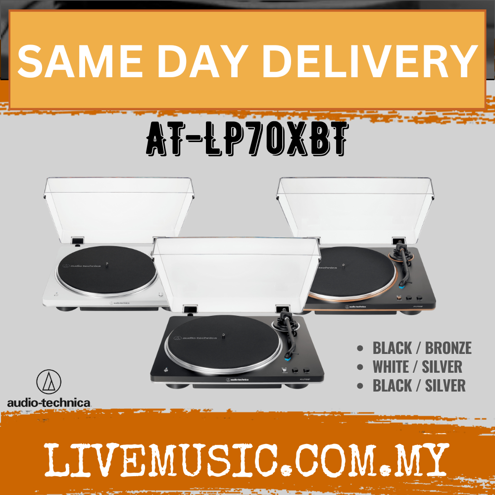 Audio-Technica AT-LP70XBT Fully Automatic Wireless Belt-Drive Turntable ...