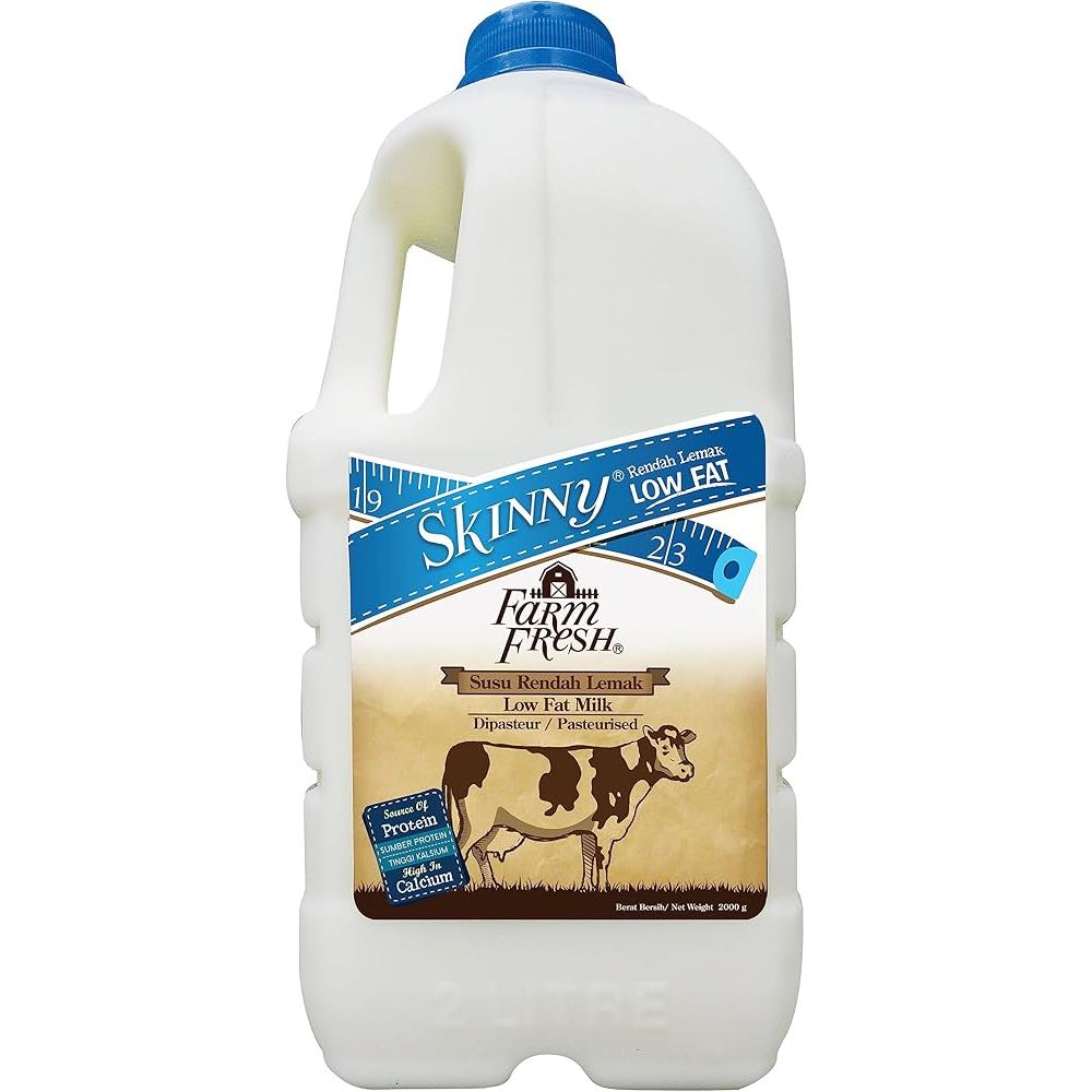 Farm Fresh Skinny low Fat Naturel Milk 2 Liters | Shopee Malaysia