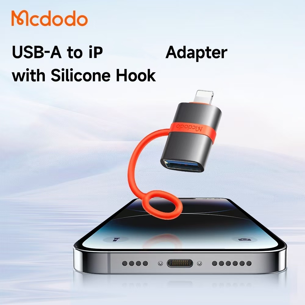 MCDODO OT-260 USB A to iP Adapter Converter OTG Ultra-Fast Data Sync ...