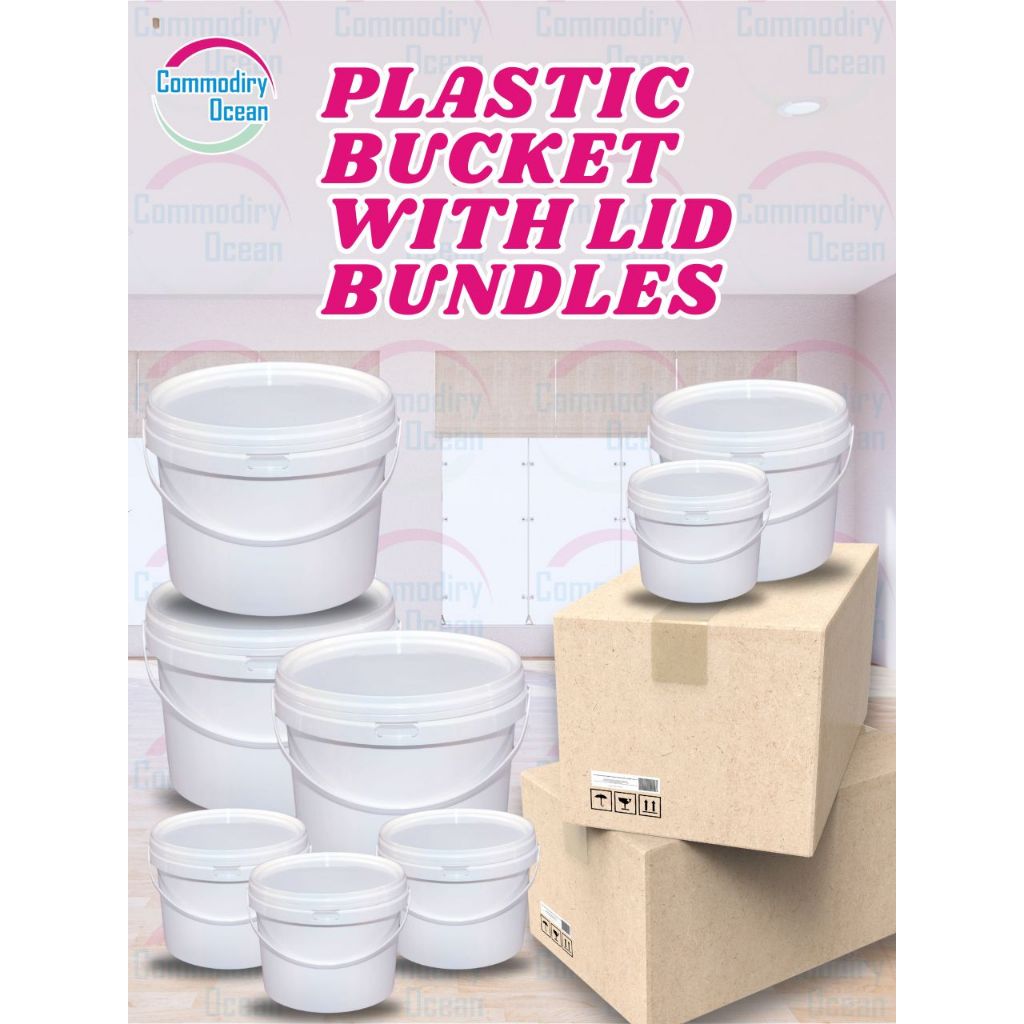 BORONG Bekas Putih Serbaguna Penutup Tahan Lama 1.5L 3L Durable White ...