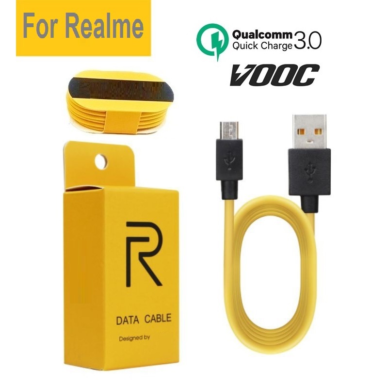 For Realme VOOC Data Cable Fast Charging Data USB Cable For Micro Type ...