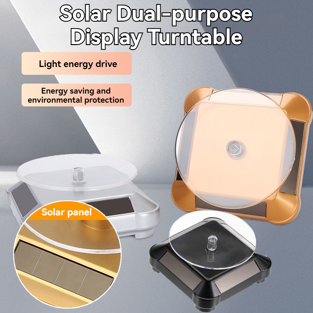 Solar Display Stand Jewellery Rotating Display Stand Solar 360°Rotating ...