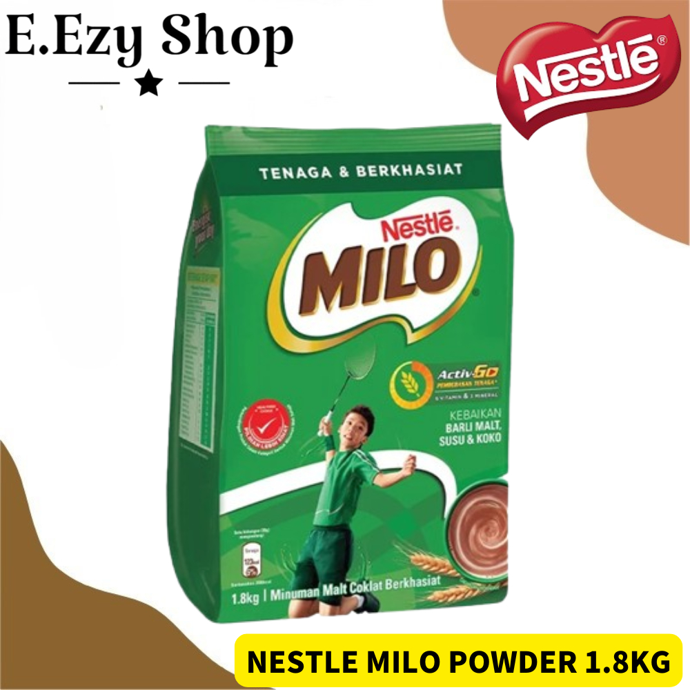 NESTLE MILO ACTIVE-GO CHOCOLATE MALT POWDER (1.8KG) | Shopee Malaysia