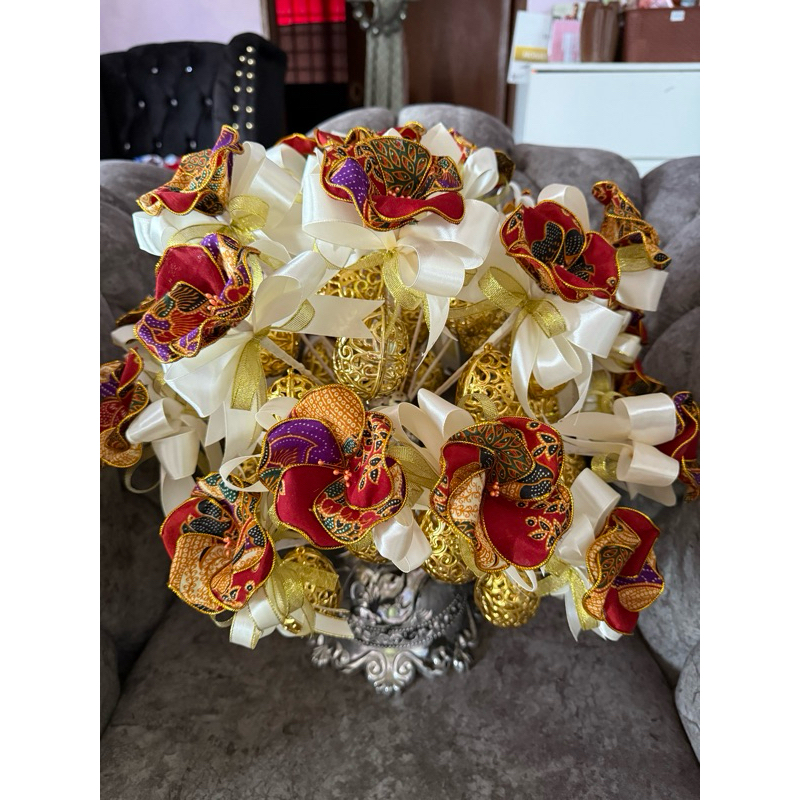 Bunga Telur Batik 5 kelopak 25pcs 1 kotak | Shopee Malaysia